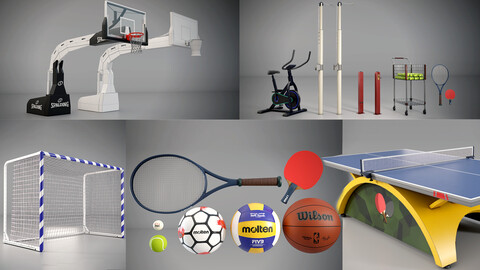 ArtStation - 6 Different Sport Assets Package | Resources