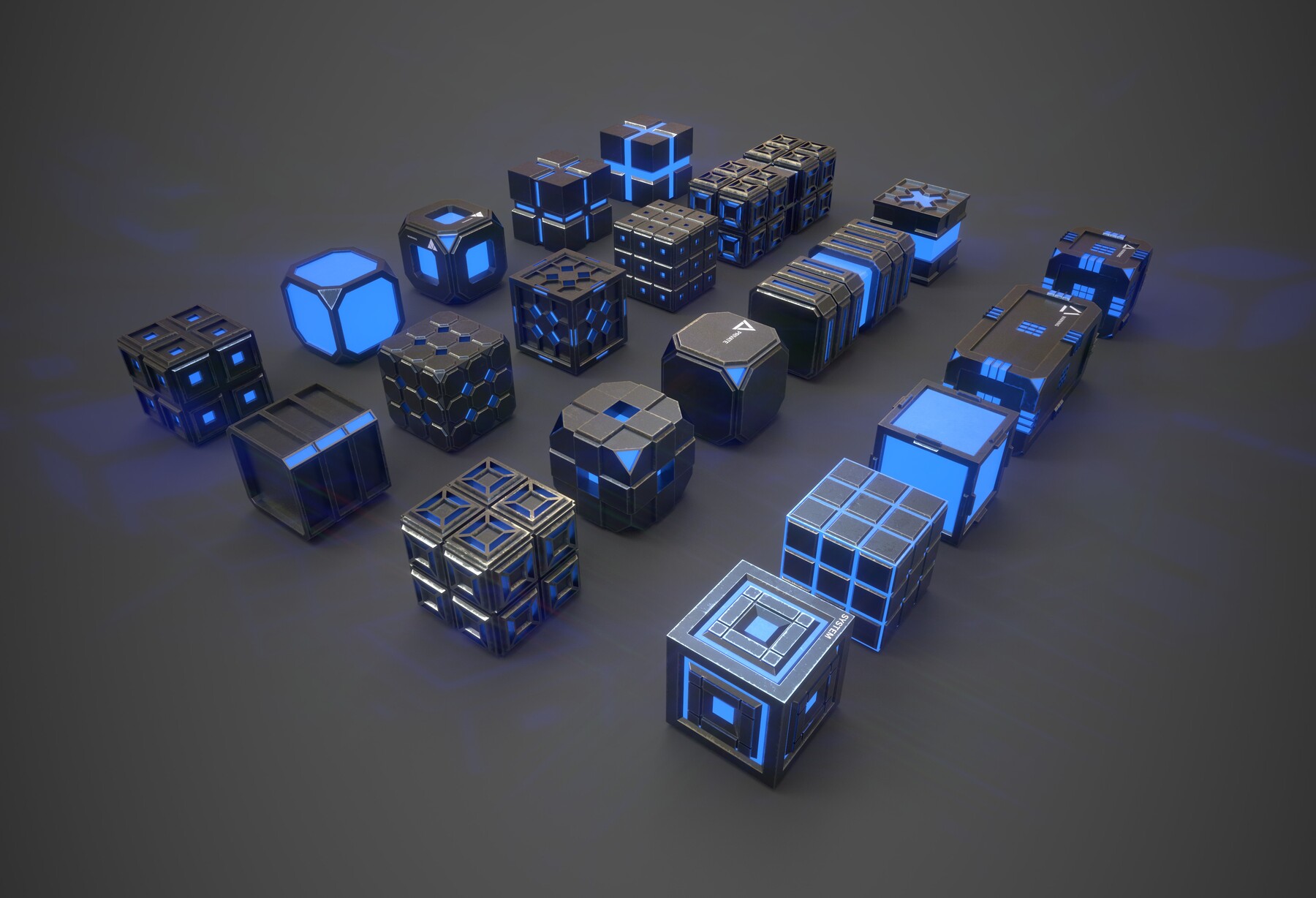 ArtStation - Sic-Fi Box Collection Metal | Game Assets