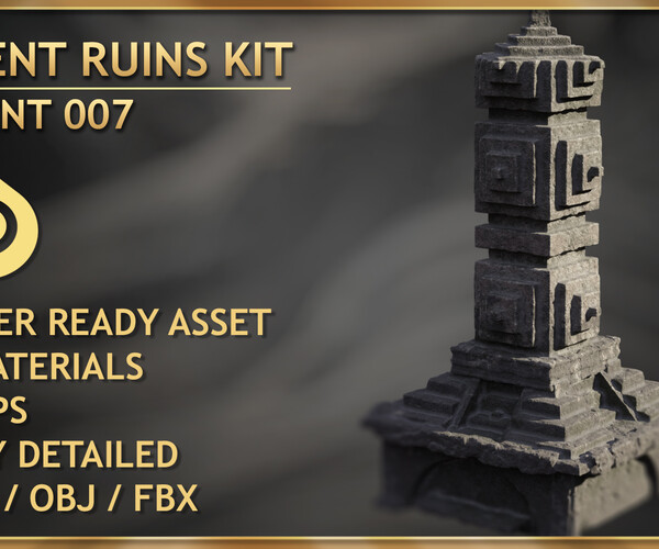 ArtStation - Ancient Ruins Kit - Element 008 | Resources