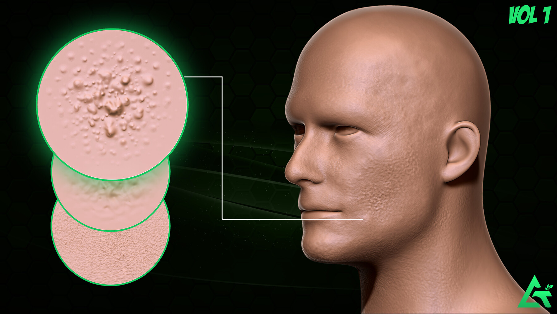 ArtStation - Hyper Realistic Skin Kit - Zbrush Brush + Alpha PSD V1 ...