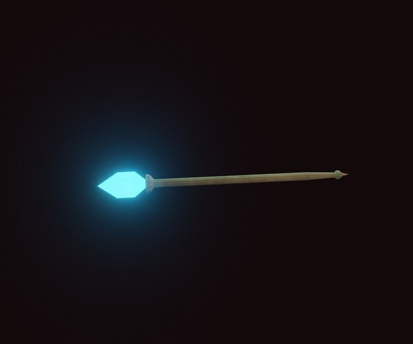 ArtStation - Stylized Mage Staff 3D Model | Game Assets