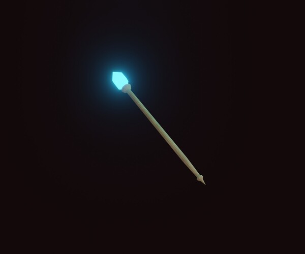 ArtStation - Stylized Mage Staff 3D Model | Game Assets
