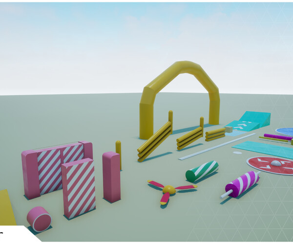 ArtStation - Platform obstacle course Unreal Engine | Game Assets