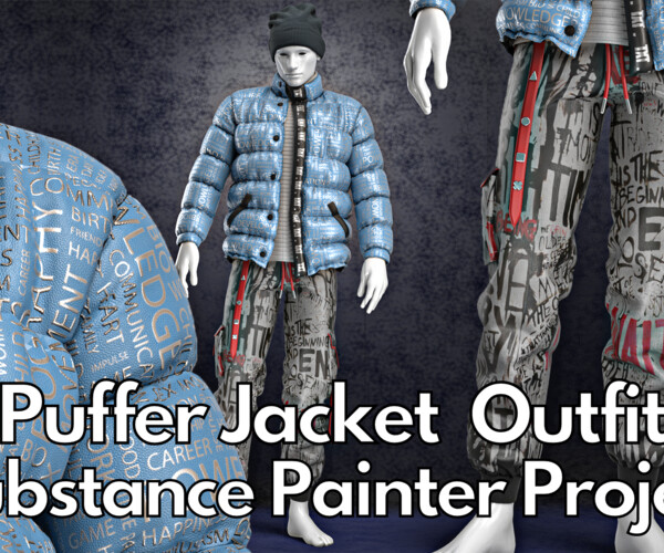 ArtStation - Puffer jacket No.1 : Substance Painter Project | Game Assets