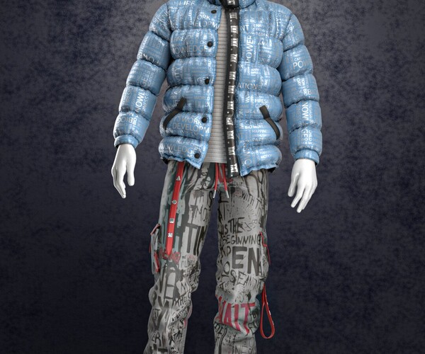 ArtStation - Puffer jacket No.1 : Substance Painter Project | Game Assets