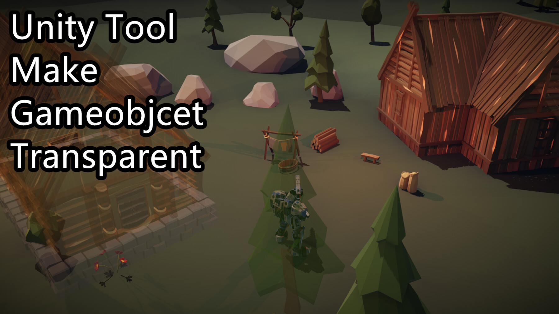 ArtStation - Unity Tool - Make Gameobject Transparent | Resources