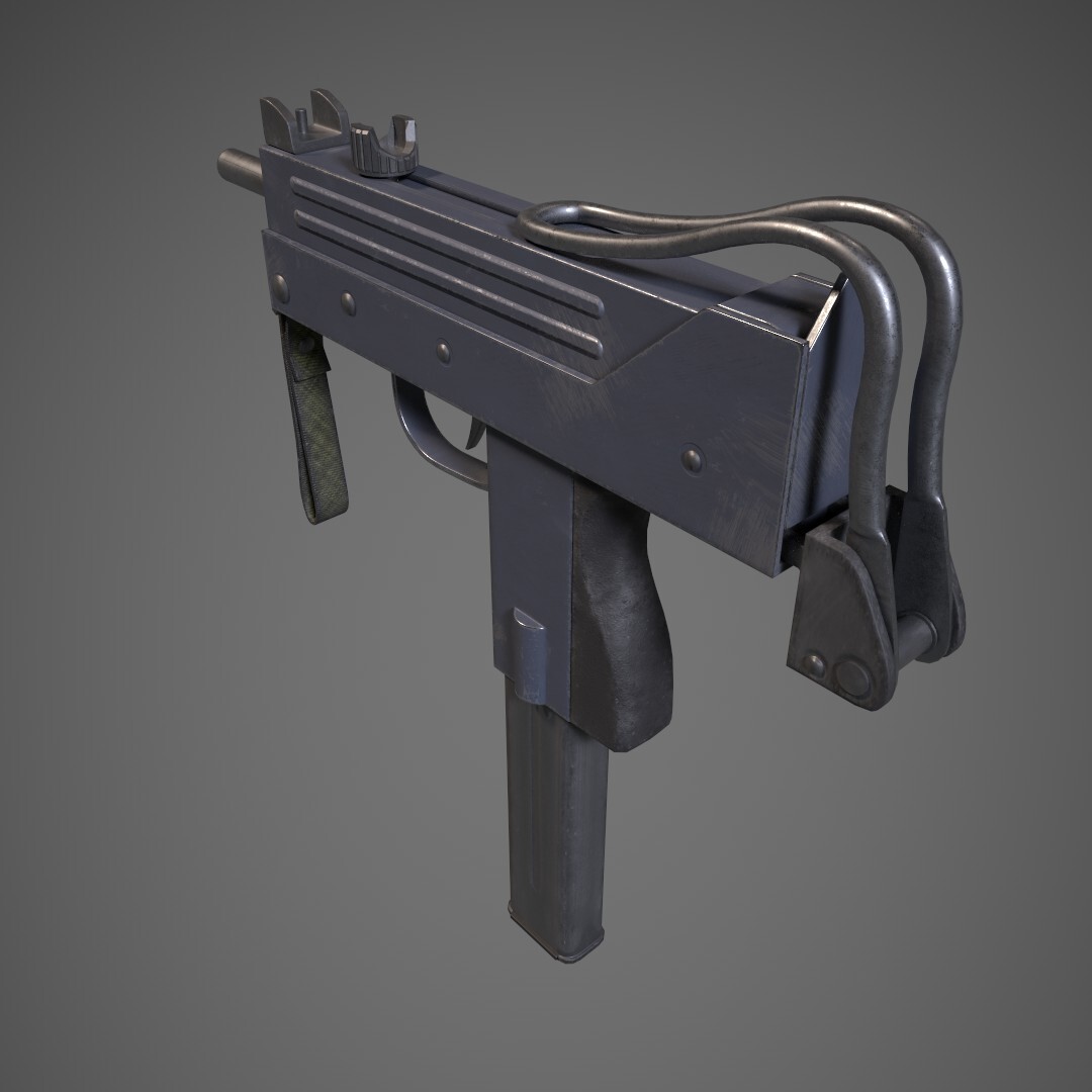 ArtStation - MAC-10 Submachine gun (Gameready) | Game Assets