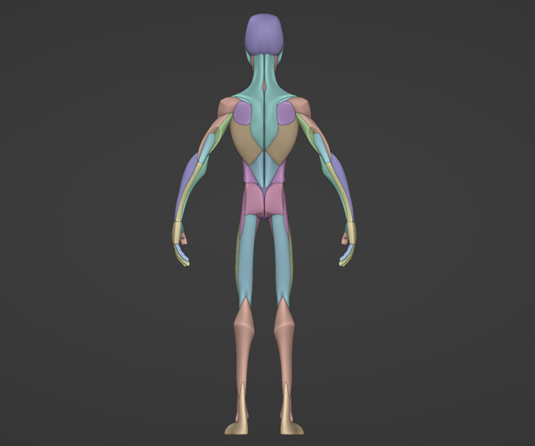 ArtStation - Stylized Thin Man Anatomy Blockout | Resources