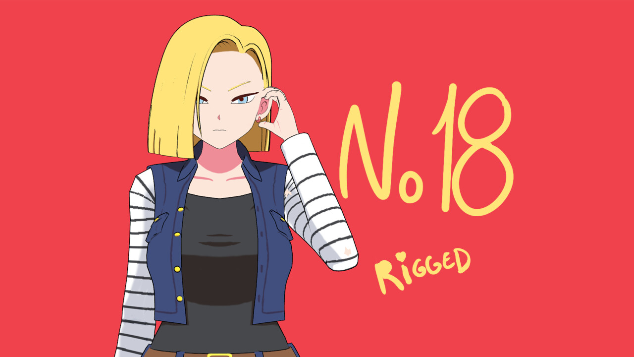 ArtStation - Android 18 | Game Assets