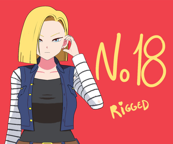 ArtStation - Android 18 | Game Assets