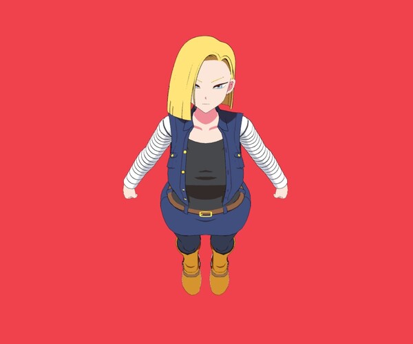 ArtStation - Android 18 | Game Assets
