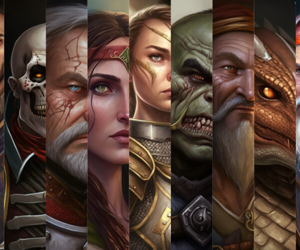 ArtStation - #50 RPG Characters Portrait Illustration | Game Assets