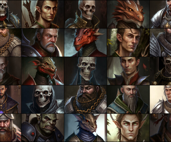 ArtStation - #50 RPG Characters Portrait Illustration | Game Assets