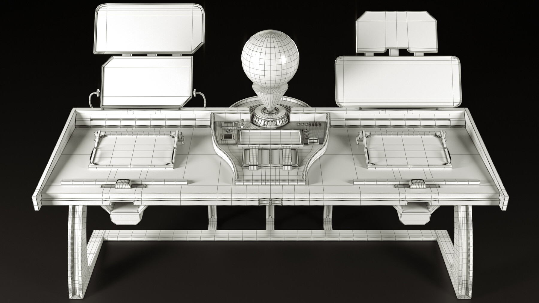 ArtStation - Control panel desk 3D - scifi panel model | Resources
