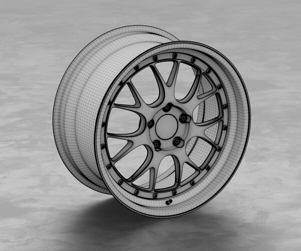 ArtStation - BBS LM-R Rim/Wheel 3D Model | Resources