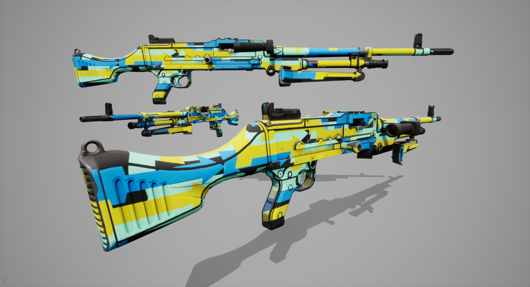 ArtStation - High Detail GPMG with extra skins | Game Assets