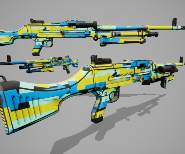 ArtStation - High Detail GPMG with extra skins | Game Assets