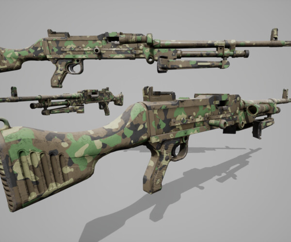 ArtStation - High Detail GPMG with extra skins | Game Assets
