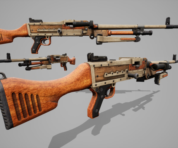 ArtStation - High Detail GPMG with extra skins | Game Assets