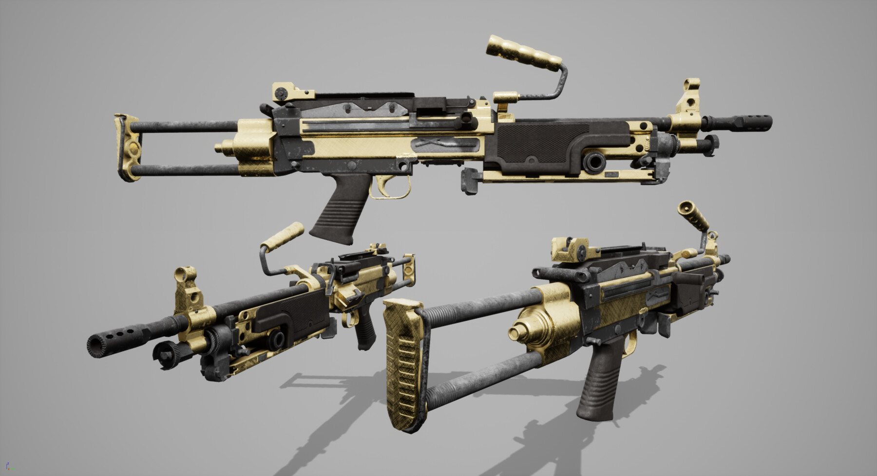 ArtStation - High Detail LMG with extra skins | Game Assets