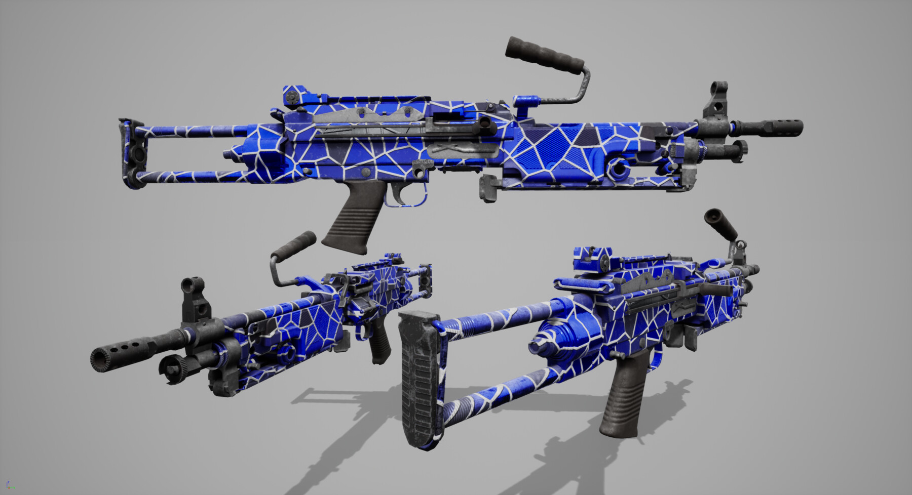 ArtStation - High Detail LMG with extra skins | Game Assets