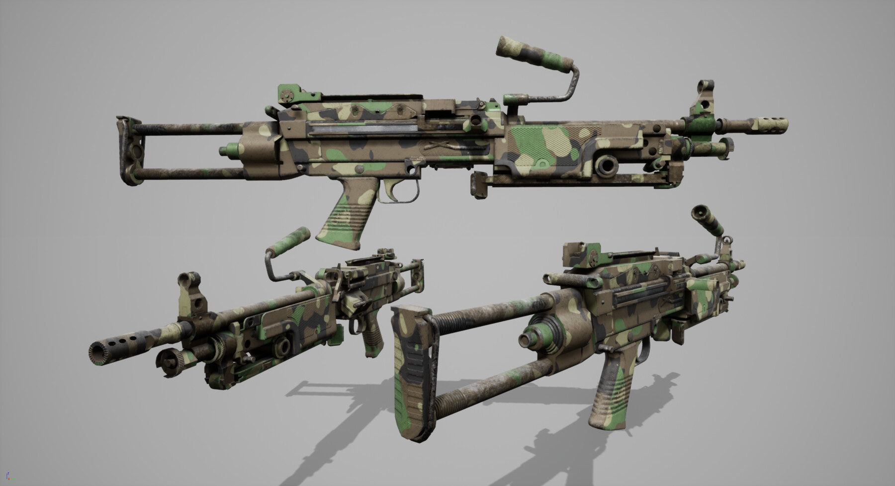 ArtStation - High Detail LMG with extra skins | Game Assets
