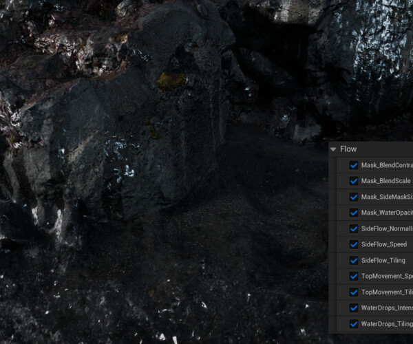 ArtStation - Unreal 5 - Water Flow Simulation Material | Game Assets