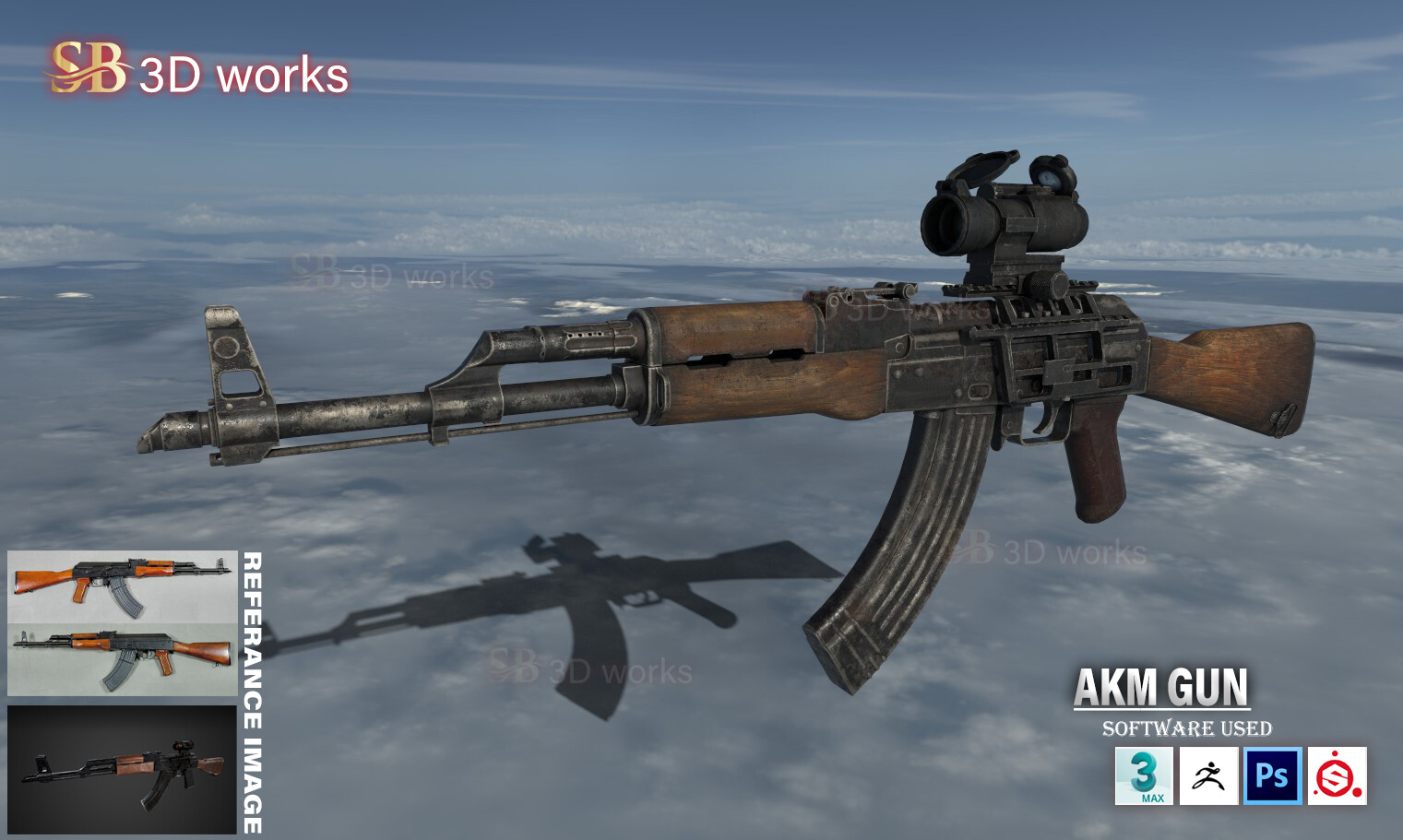 ArtStation - AKM Gun | Game Assets