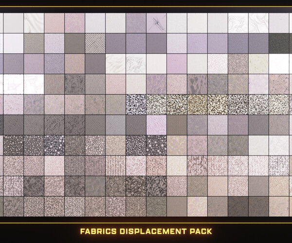 ArtStation - 200 Fabrics Ai Displacement Map Pack | Resources