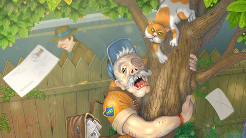 ArtStation - the hard work of a postman | Artworks