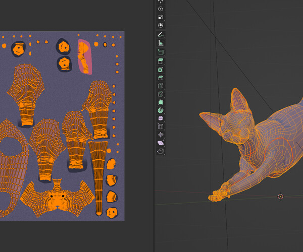 ArtStation - sphynx cat | Game Assets
