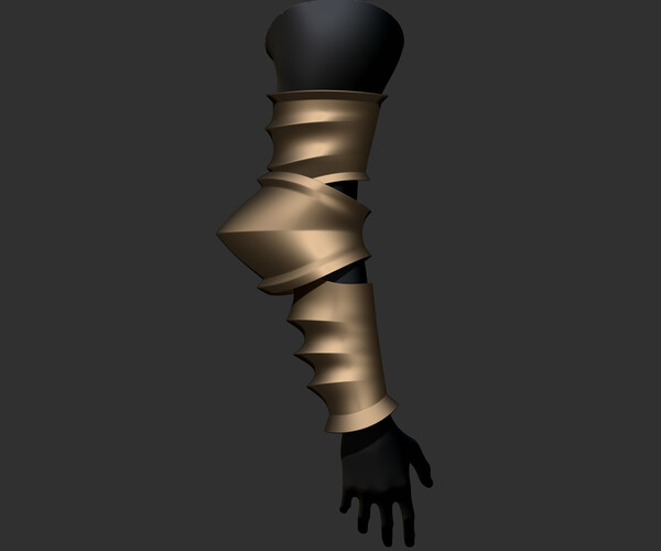 ArtStation - Vambrace Highpoly and Lowpoly (With UVs) Vol 2 | Resources