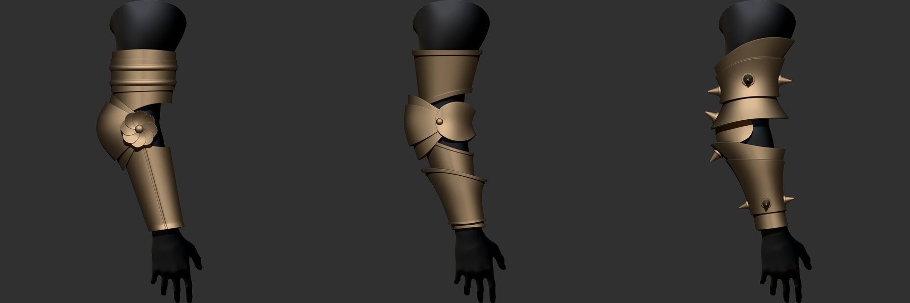 ArtStation - Vambrace Highpoly and Lowpoly (With UVs) Vol 2 | Resources