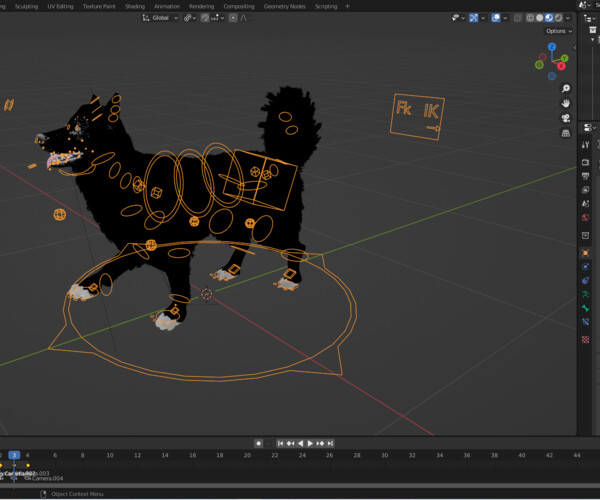 ArtStation - Fur Gray Wolf Rigged and Animated in Blender | Game Assets