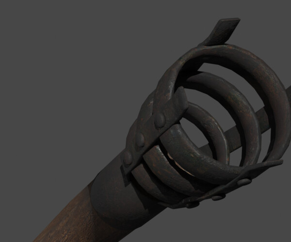 ArtStation - Old Torch (Game Ready - Low Poly - Blender) | Game Assets