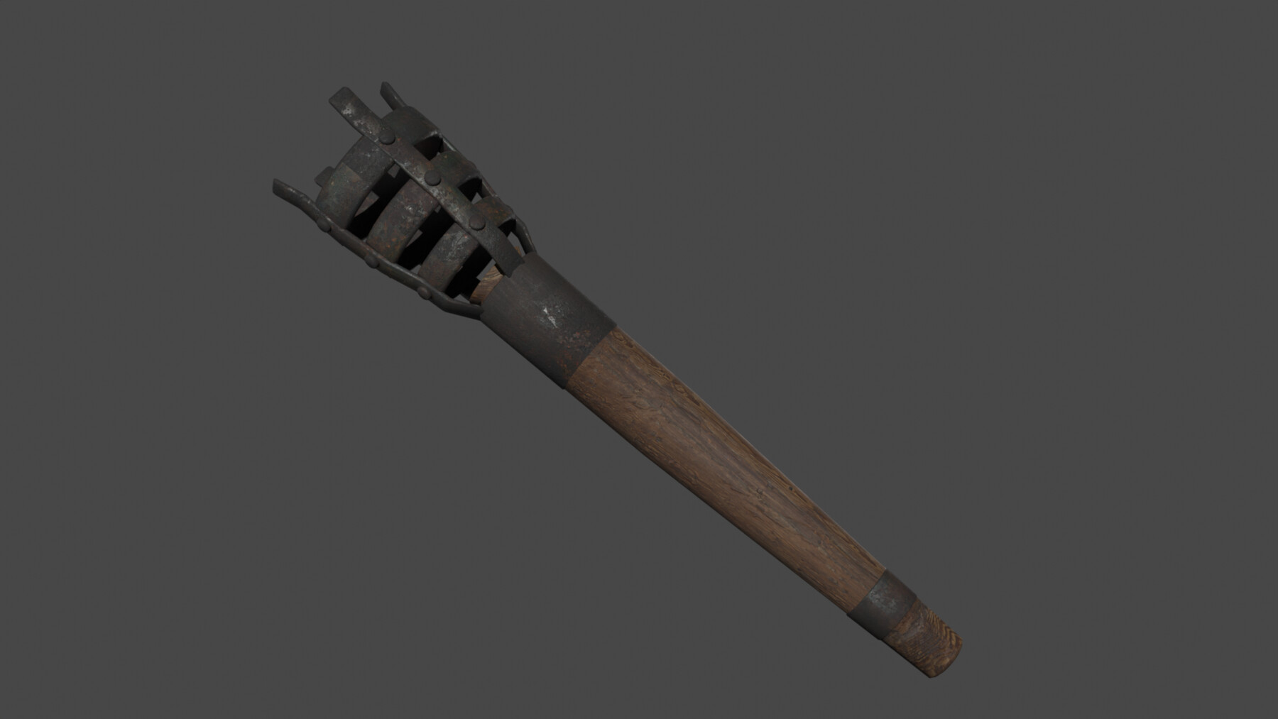 ArtStation - Old Torch (Game Ready - Low Poly - Blender) | Game Assets