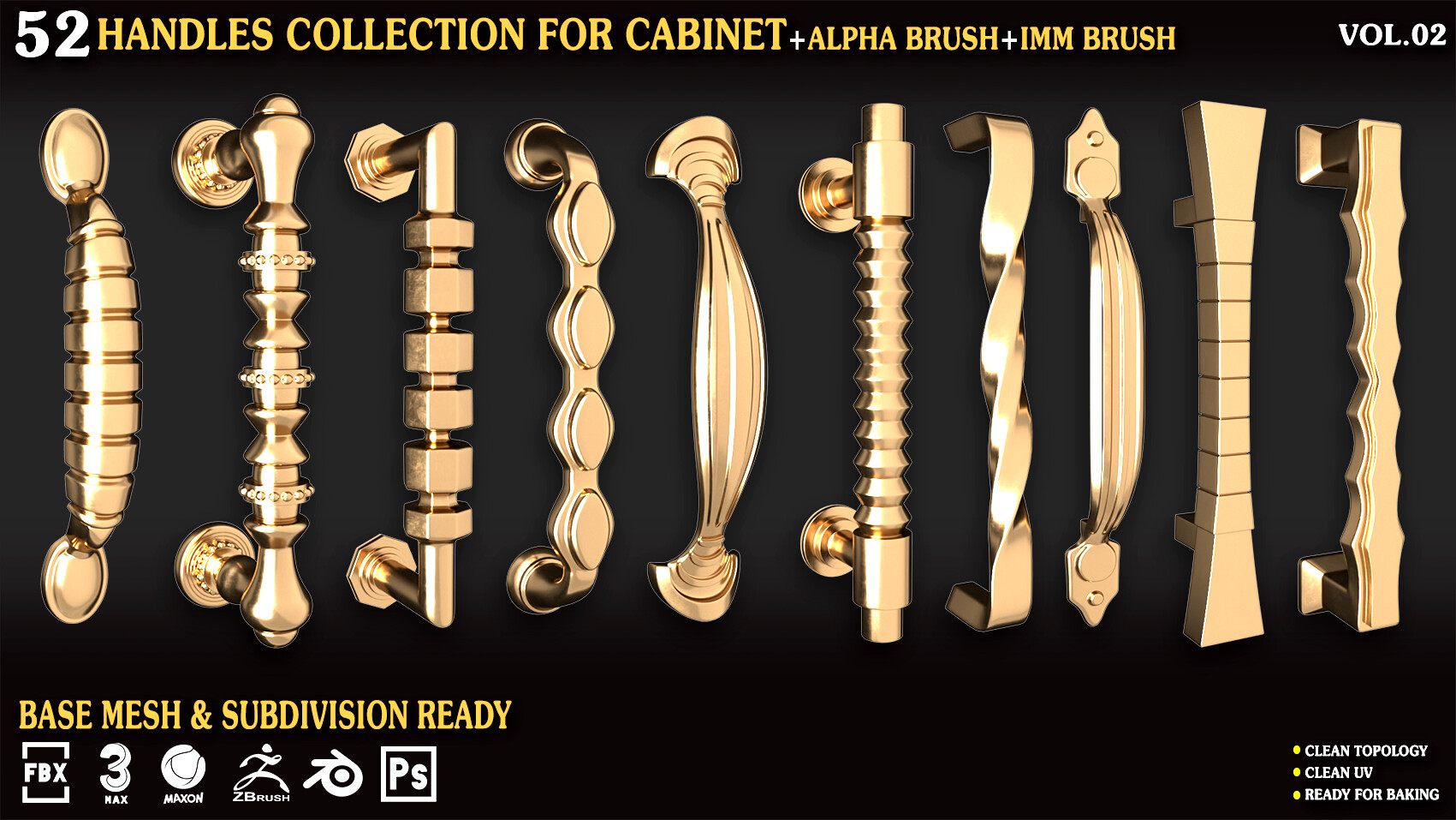 ArtStation - Handles_Collection_For_Cabinet_Vol_02 | Resources