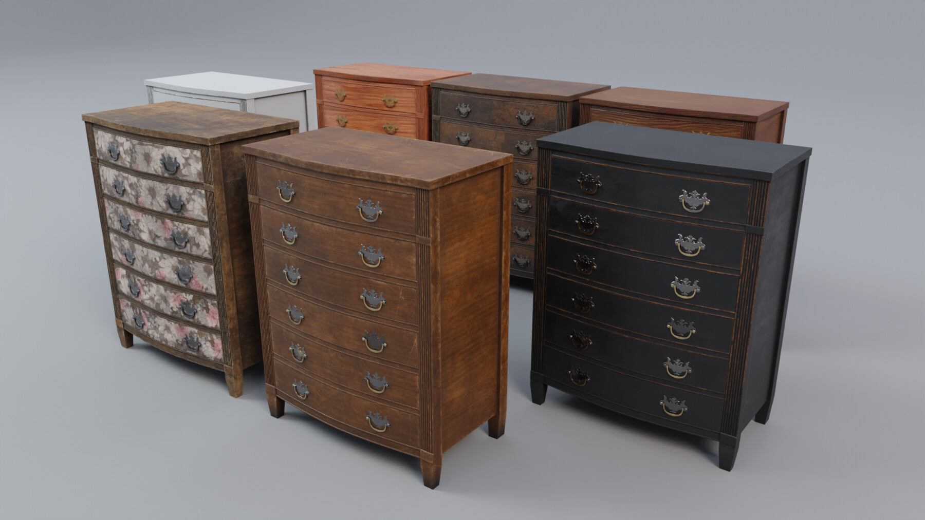 ArtStation - Dresser Set | Game Assets