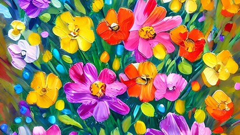 ArtStation - Colorful Flowers 3 | Artworks
