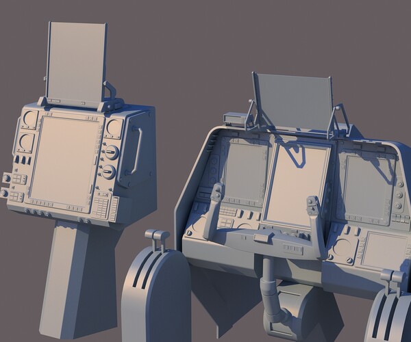 ArtStation - Aircraft cockpit control panel - EFIS | Resources