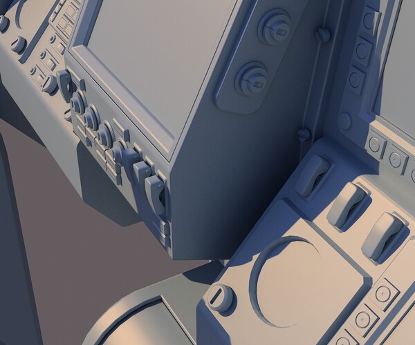 ArtStation - Aircraft cockpit control panel - EFIS | Resources