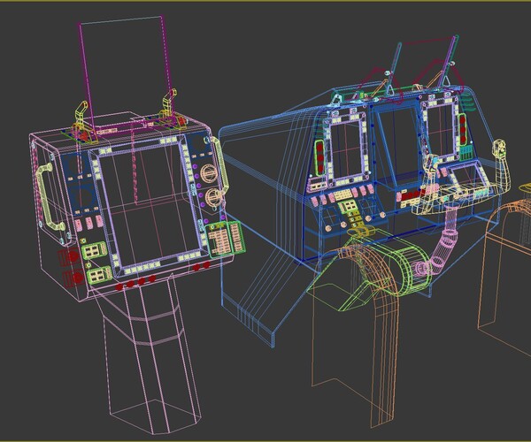 ArtStation - Aircraft cockpit control panel - EFIS | Resources
