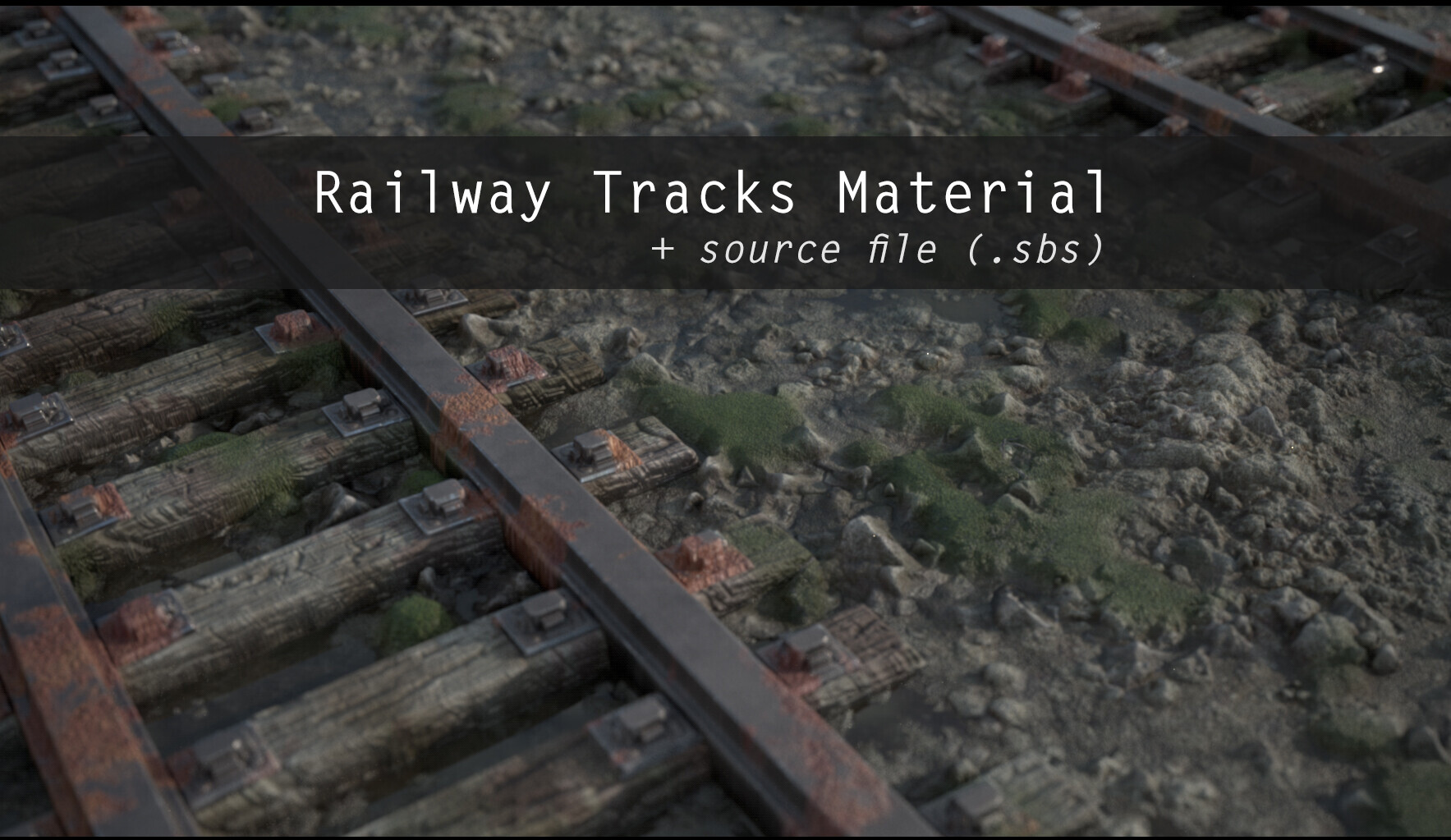 ArtStation - Railway Tracks Material + SBS File | Game Assets