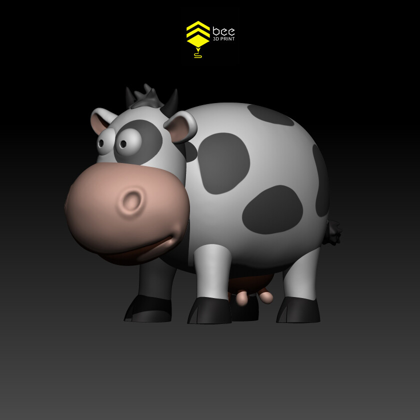 ArtStation - CUTE COW- READY FOR 3D PRINT | Resources