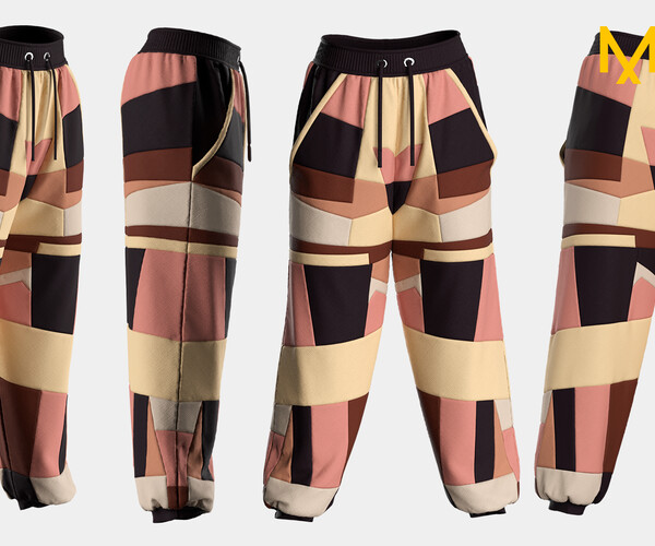 ArtStation - Streetwear Jogger Pants #006 - Clo 3D / Marvelous Designer ...