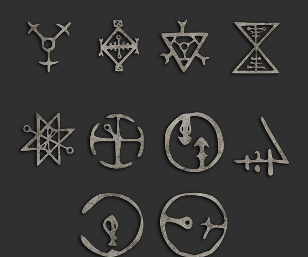 ArtStation - 110 Runes Alpha 8K Vol 1 | Brushes