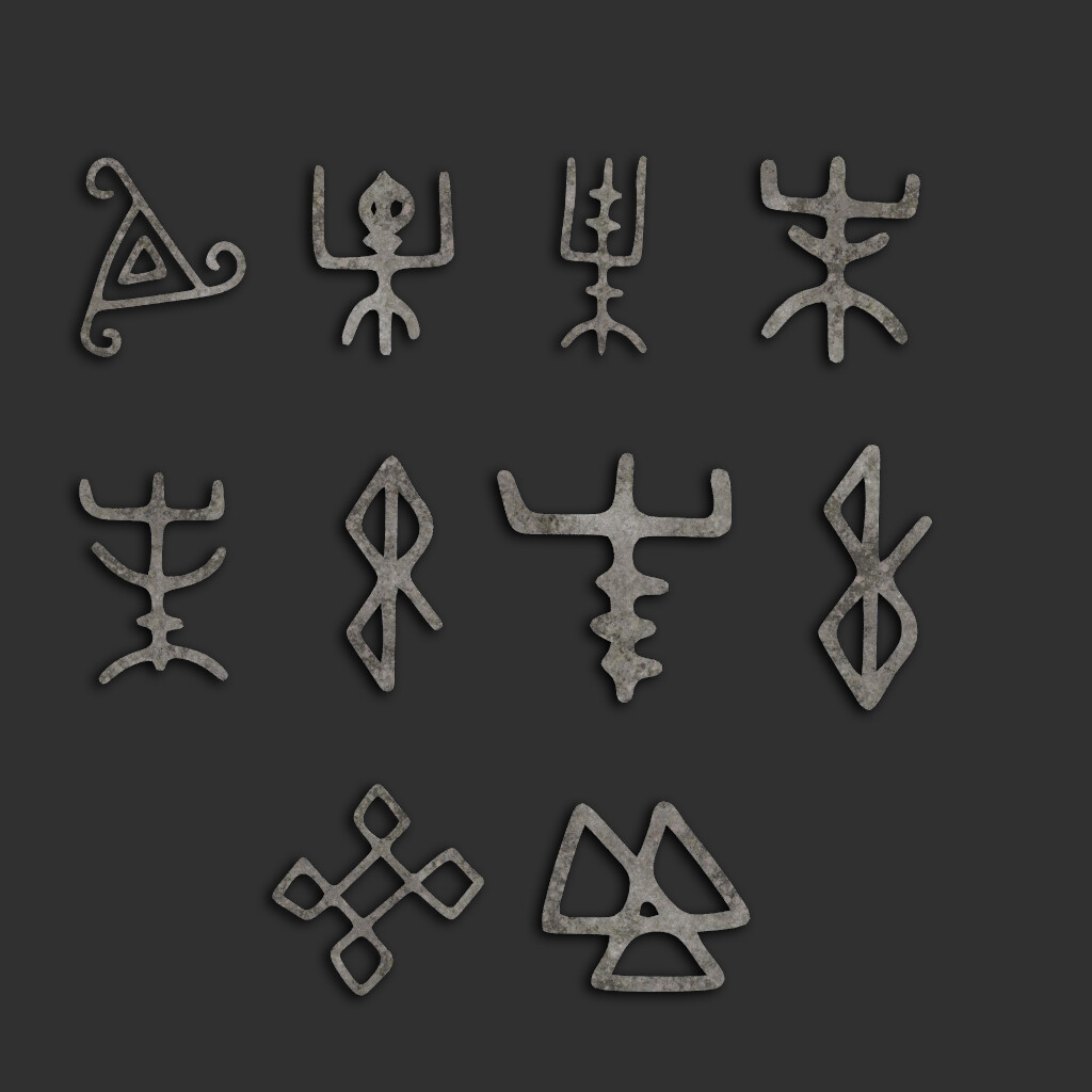 ArtStation - 110 Runes Alpha 8K Vol 1 | Brushes