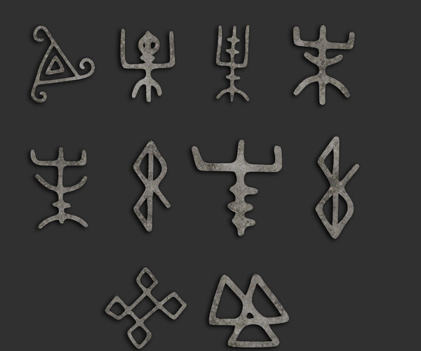 ArtStation - 110 Runes Alpha 8K Vol 1 | Brushes