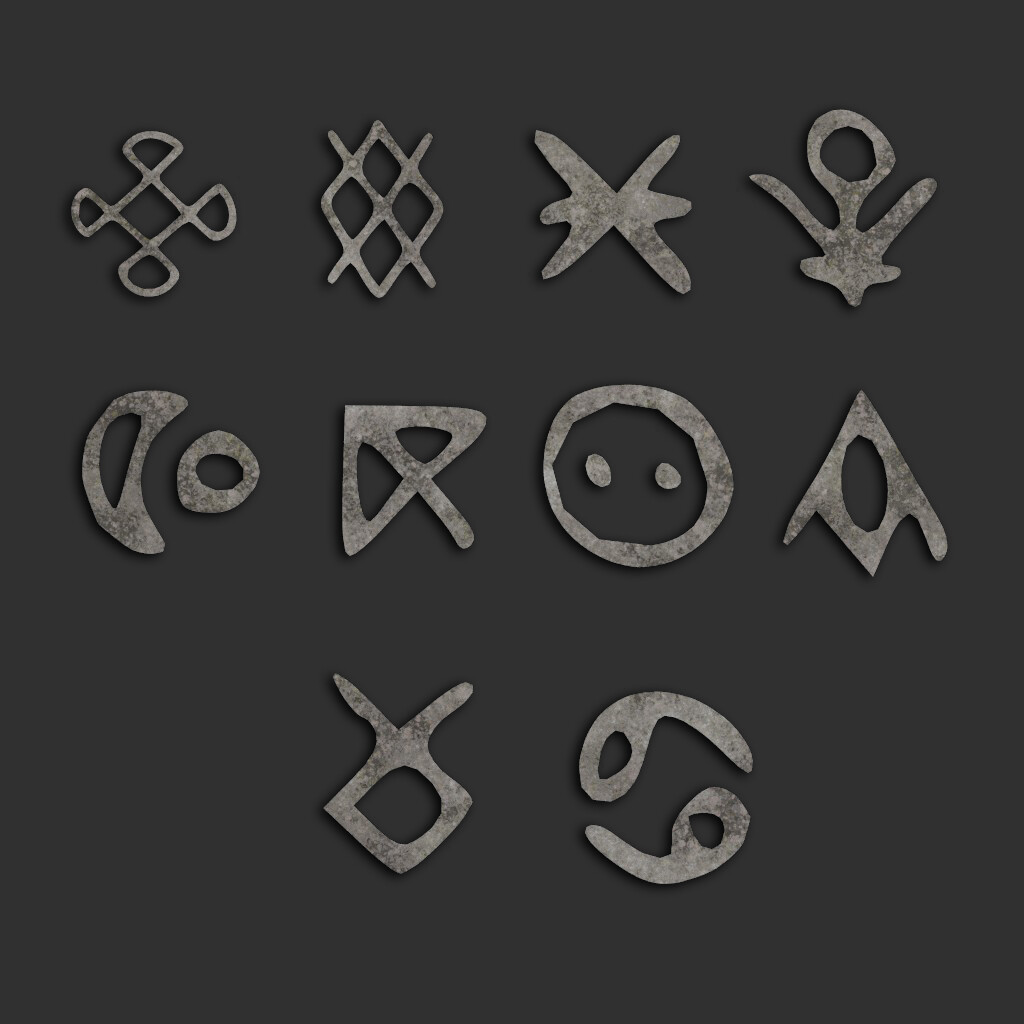 ArtStation - 110 Runes Alpha 8K Vol 1 | Brushes