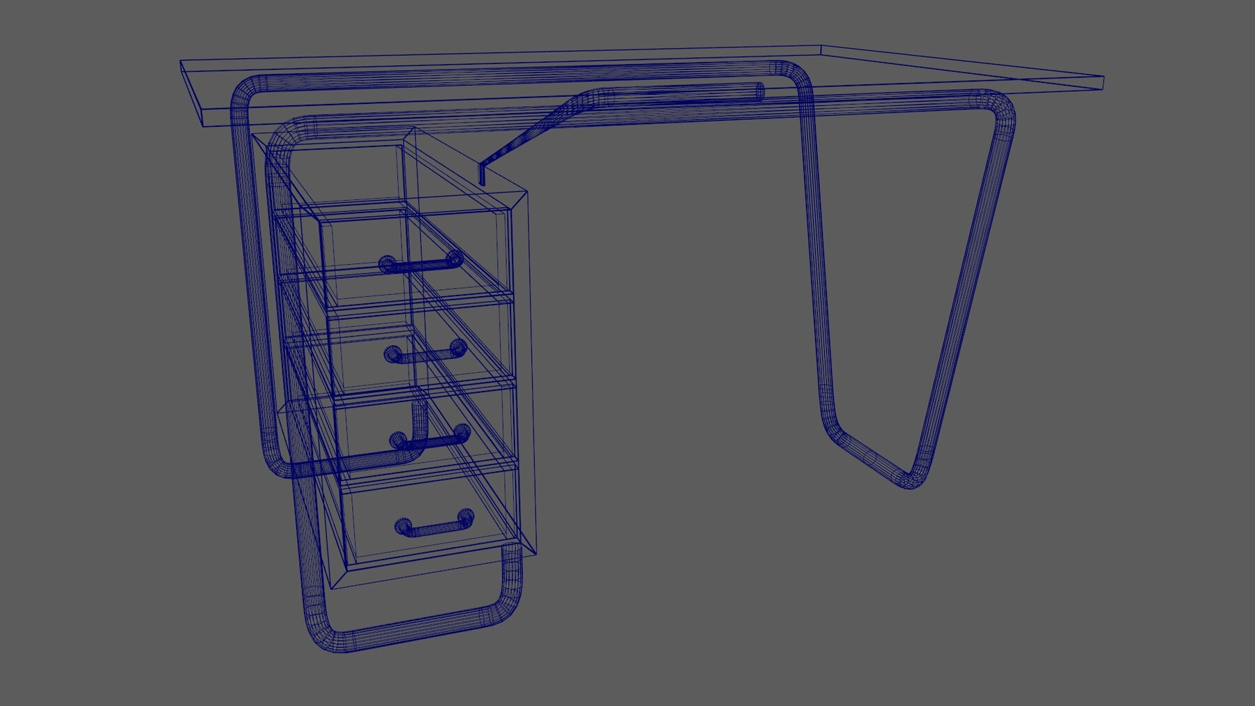ArtStation - Czech Bauhaus Tubular Writing Desk by Rudolf Vichr 1940s ...
